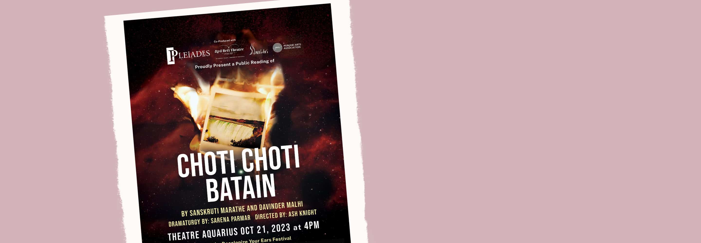Play reading: Choti Choti Batain - Young W