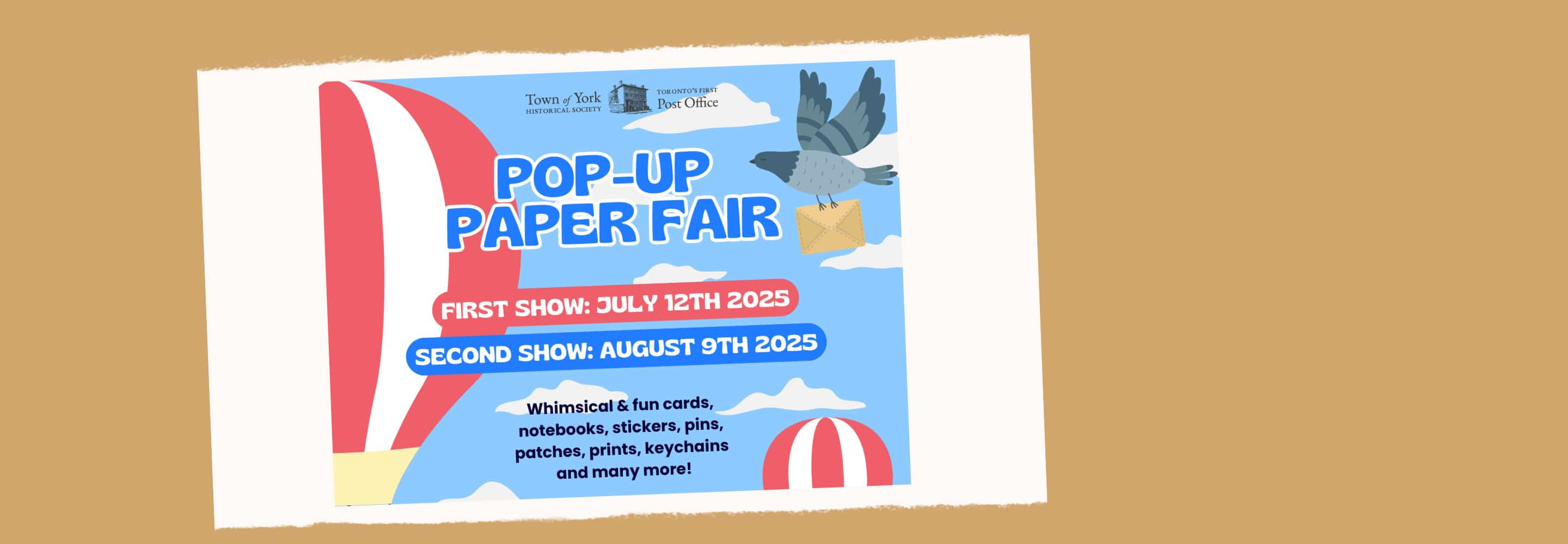 Toronto’s First Post Office: Pop-up Paper Fair 2025 - Young W